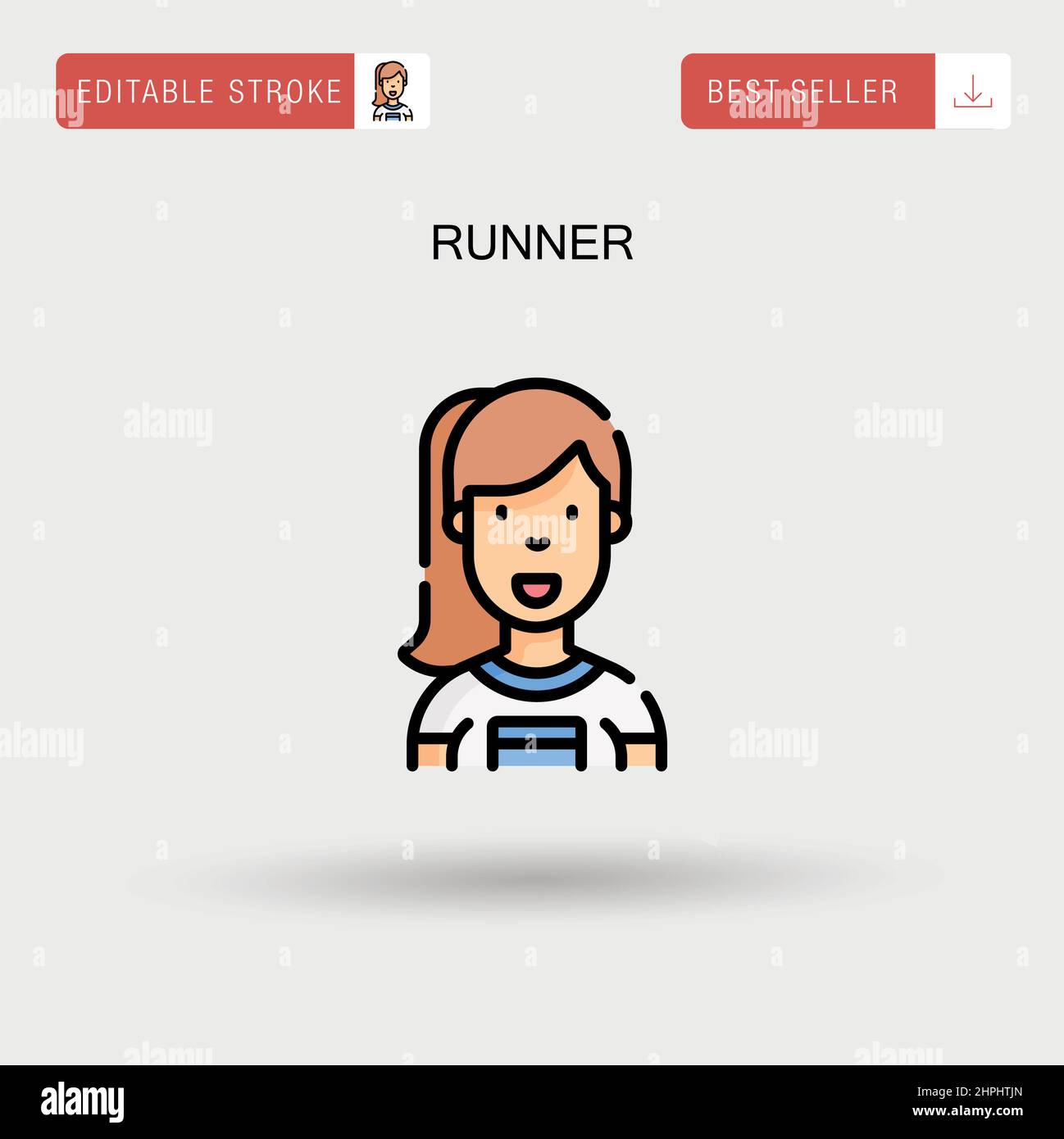 Runner Simple vector icon Stock Vector Image & Art - Alamy