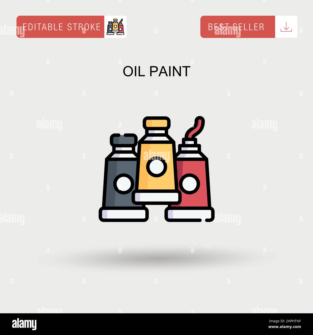 Oil paint Simple vector icon Stock Vector Image & Art - Alamy