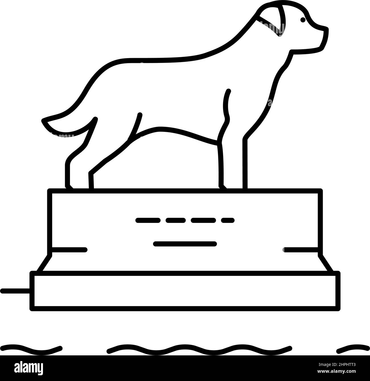Dog pedestal Cut Out Stock Images & Pictures - Alamy