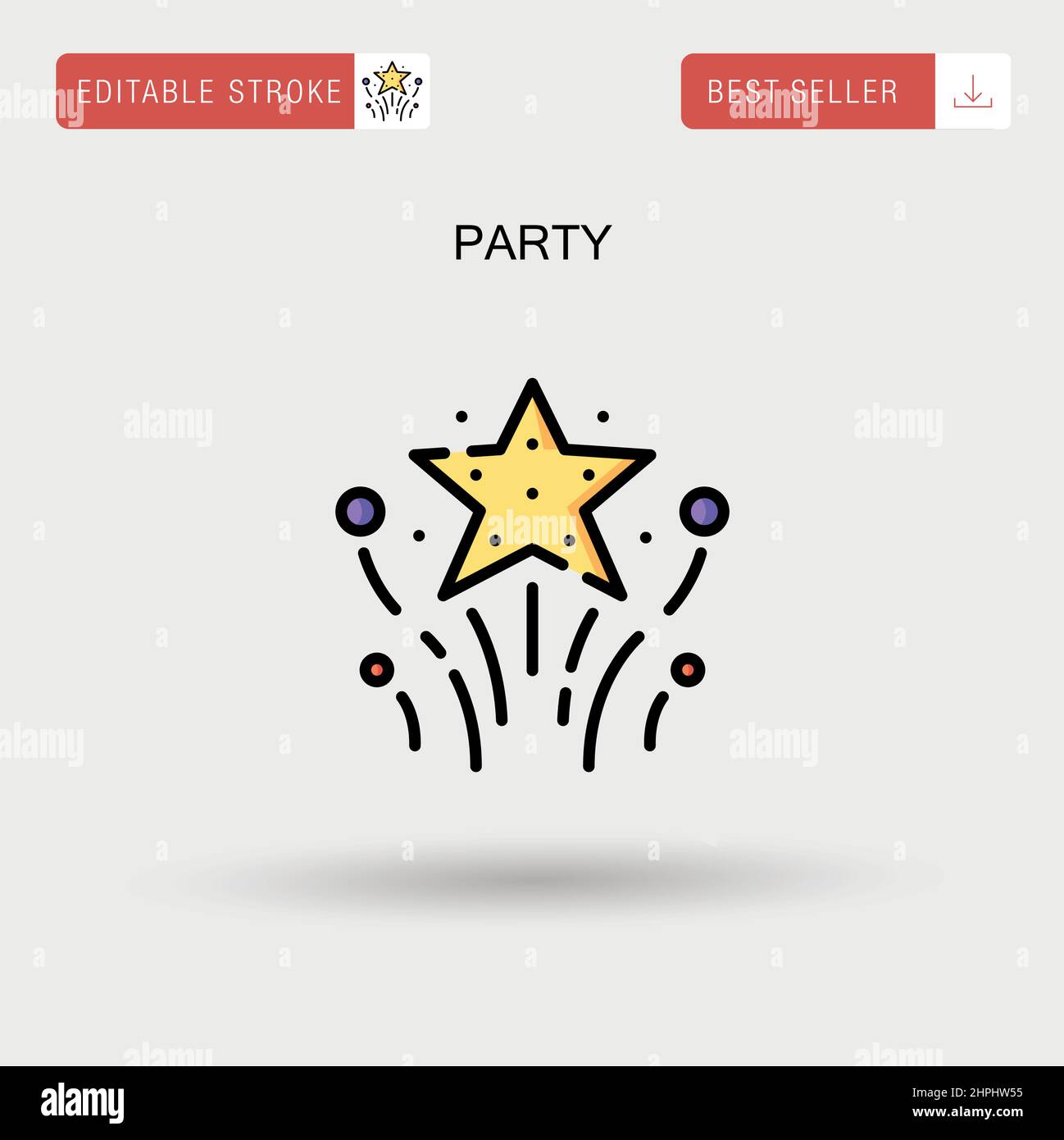 Party Simple vector icon Stock Vector Image & Art - Alamy