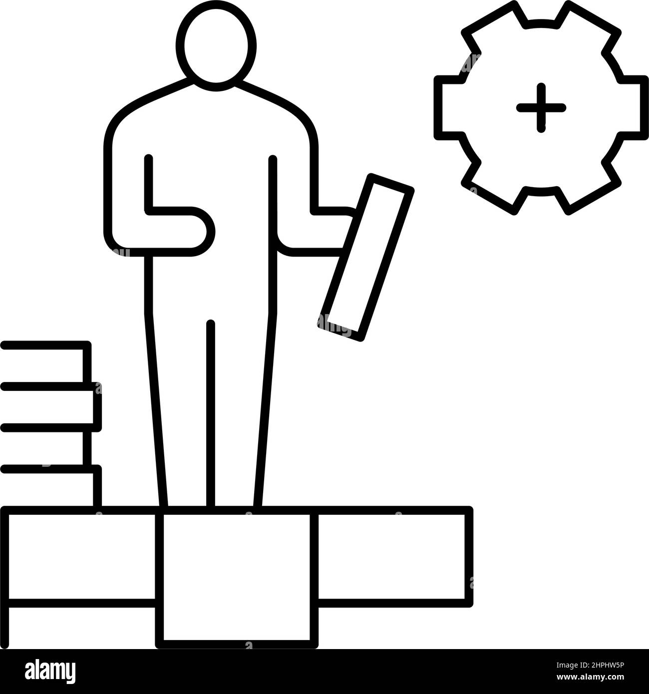 master tiler line icon vector illustration Stock Vector Image & Art - Alamy