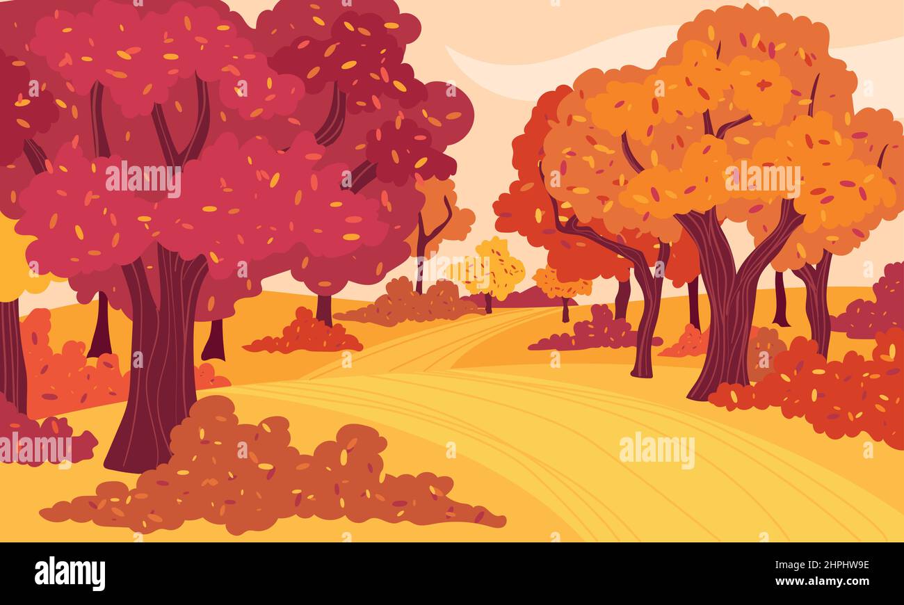 Sunlight between trees Stock Vector Images - Alamy