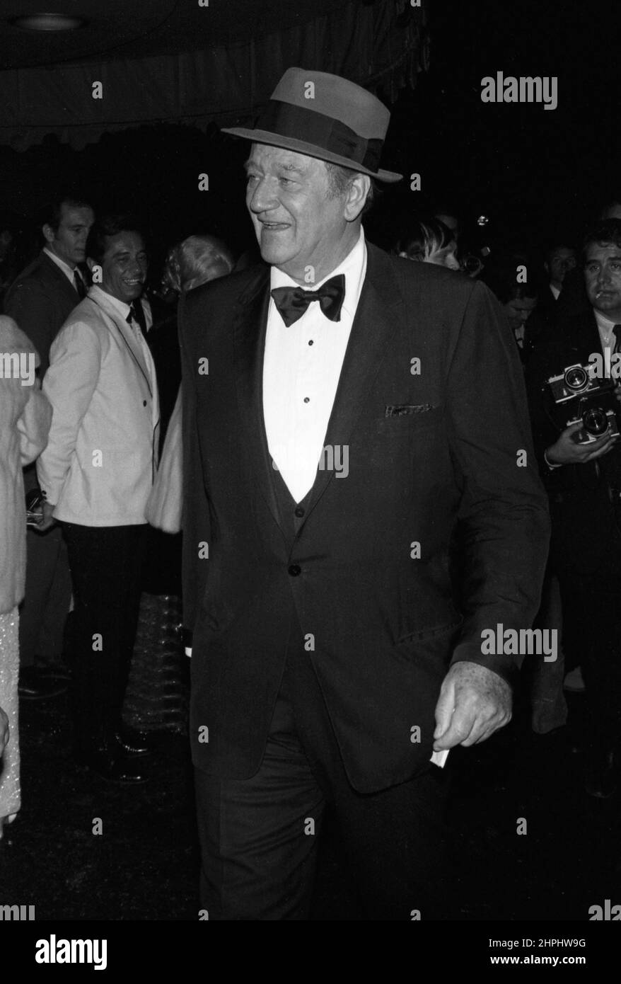 John Wayne at the 27th Annual Golden Globe Awards at the Ambassador ...