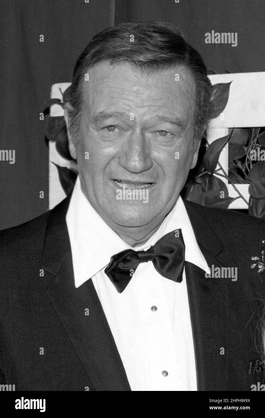 John Wayne at the 27th Annual Golden Globe Awards at the Ambassador ...