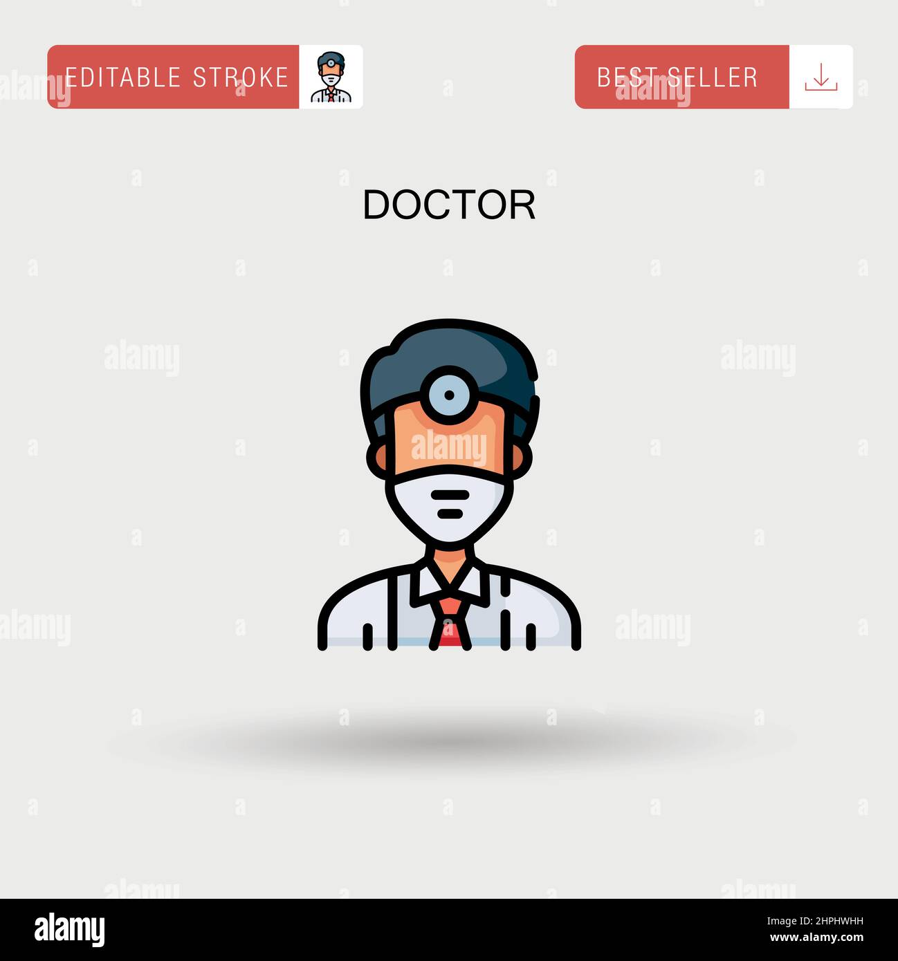 Hospital professional portrait Stock Vector Images - Alamy