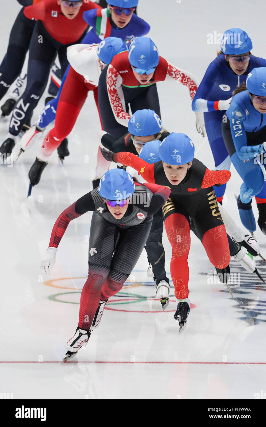 Beijing, China. 19th Feb, 2022. Valerie Maltais (CAN) Speed Skating ...