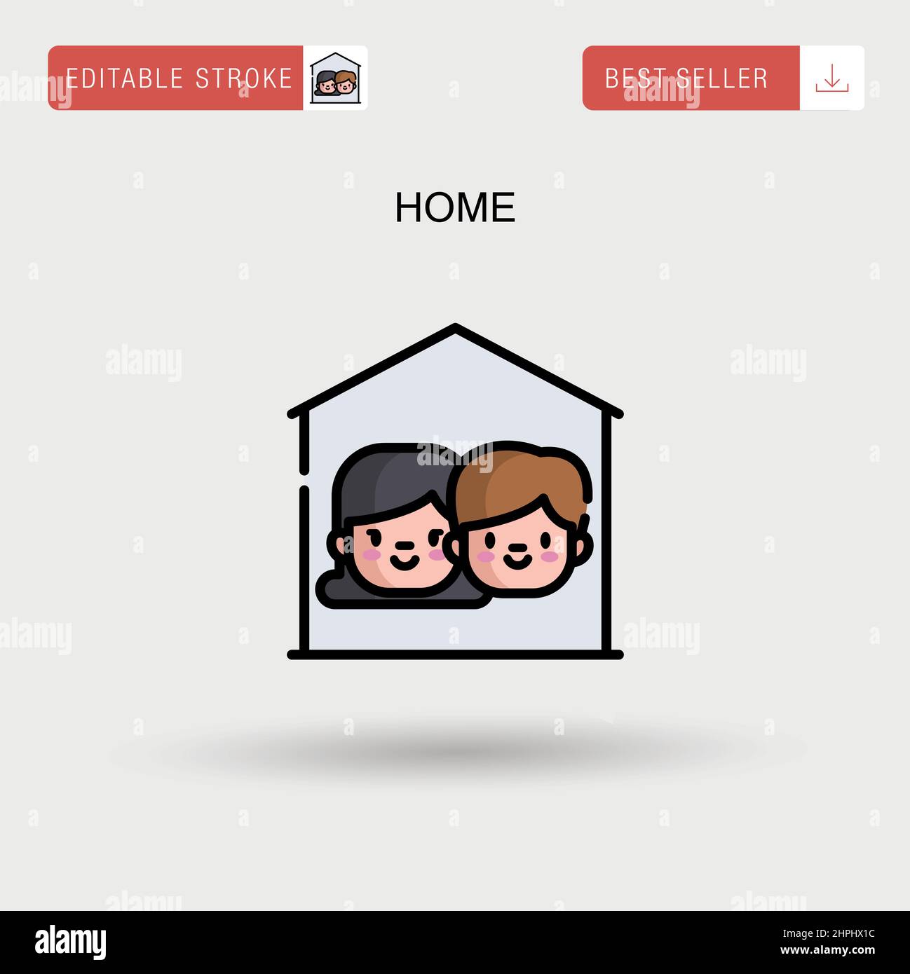 Home Simple vector icon Stock Vector Image & Art - Alamy