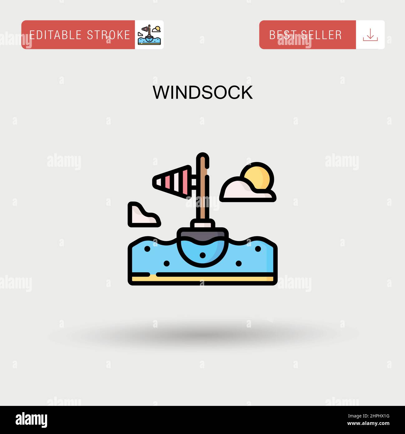 Blowing wind icon simple Stock Vector Images - Alamy
