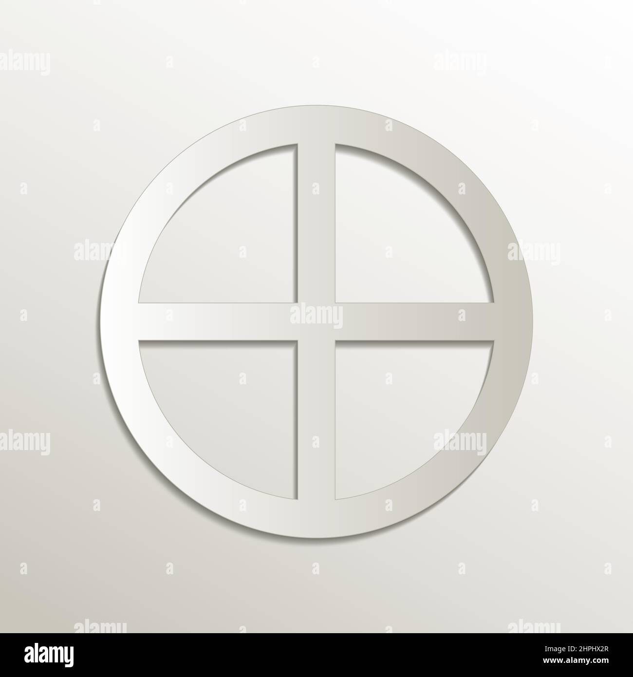 Earth symbol, planets symbols icon, card paper 3D natural vector Stock ...