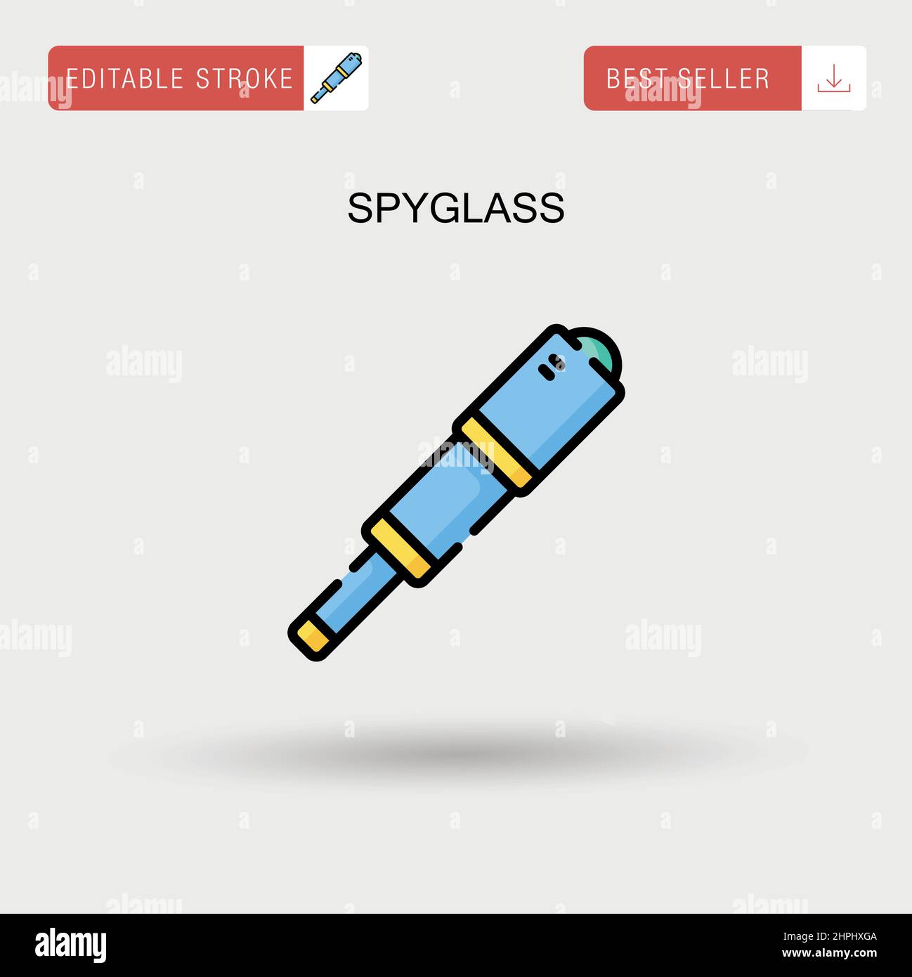 Vector illustration person binoculars Stock Vector Images - Alamy