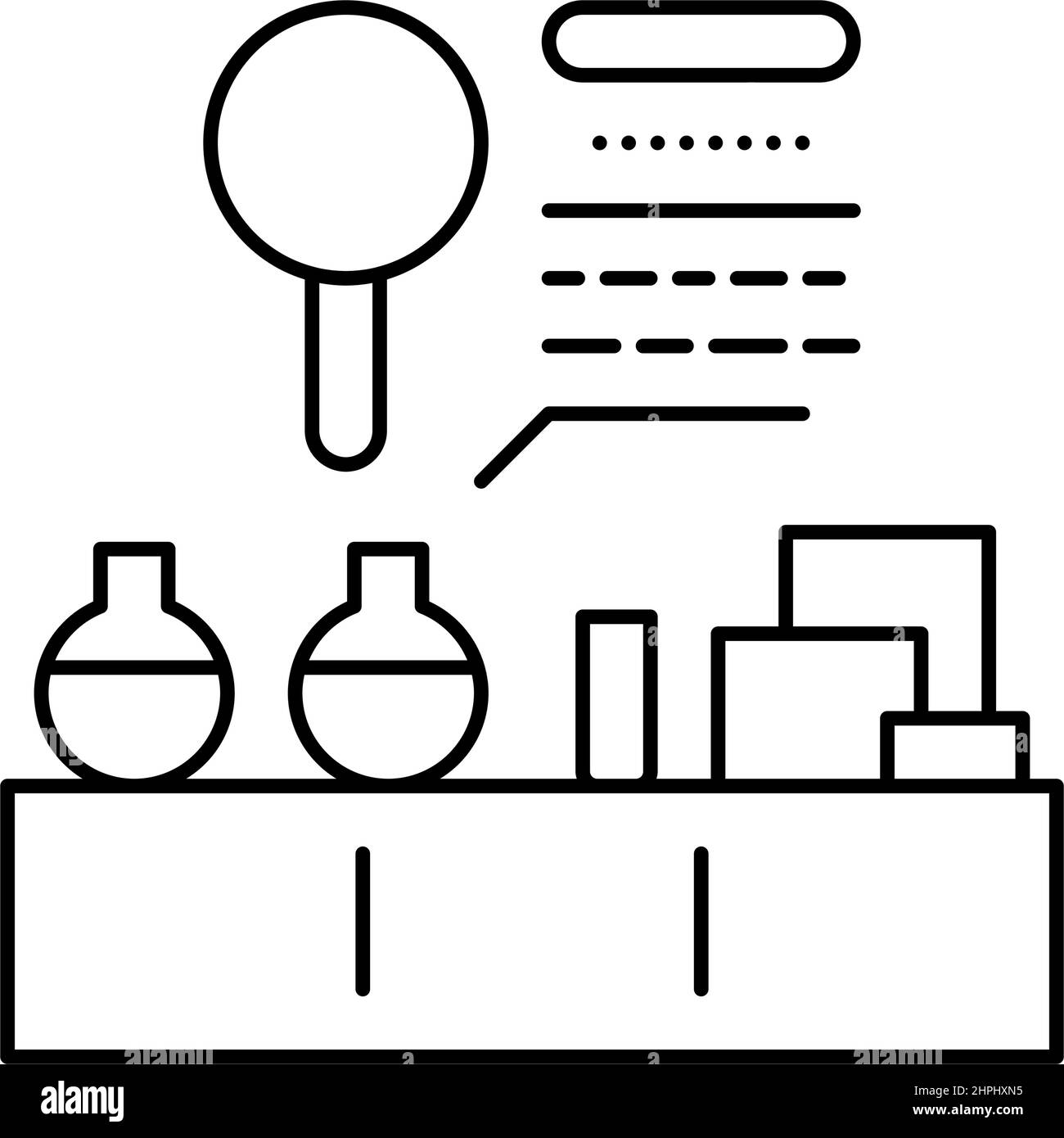in-house laboratory line icon vector illustration Stock Vector Image ...