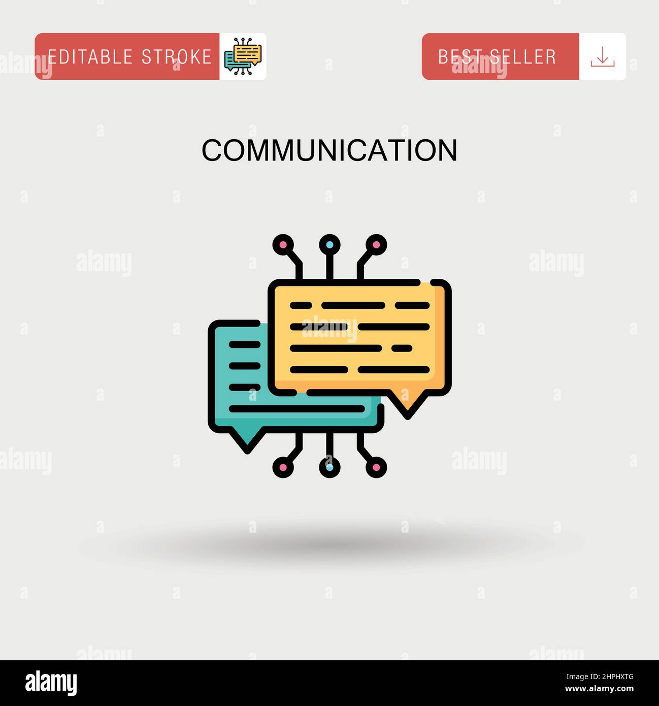 Communication Simple vector icon Stock Vector Image & Art - Alamy