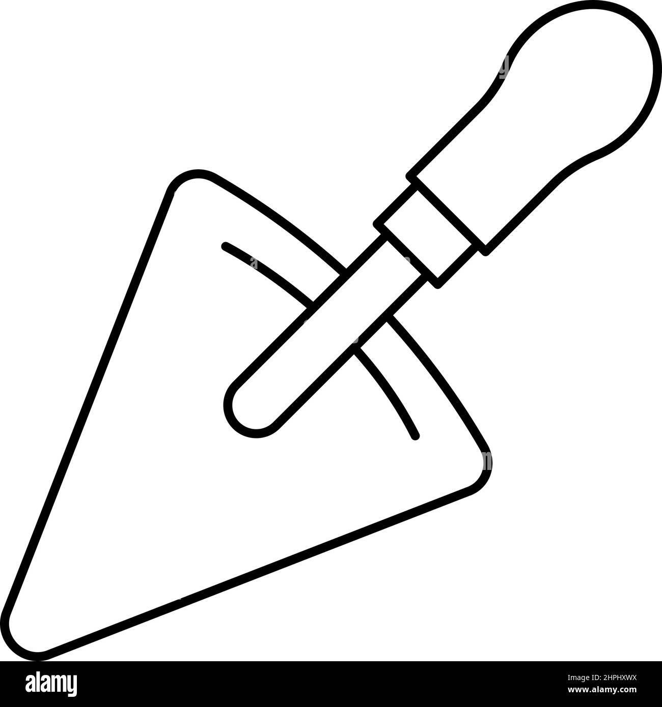 spatula tool line icon vector illustration Stock Vector Image & Art - Alamy