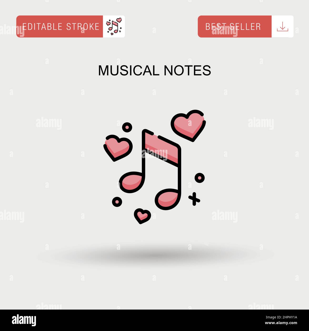 Musical notes icon hi-res stock photography and images - Alamy