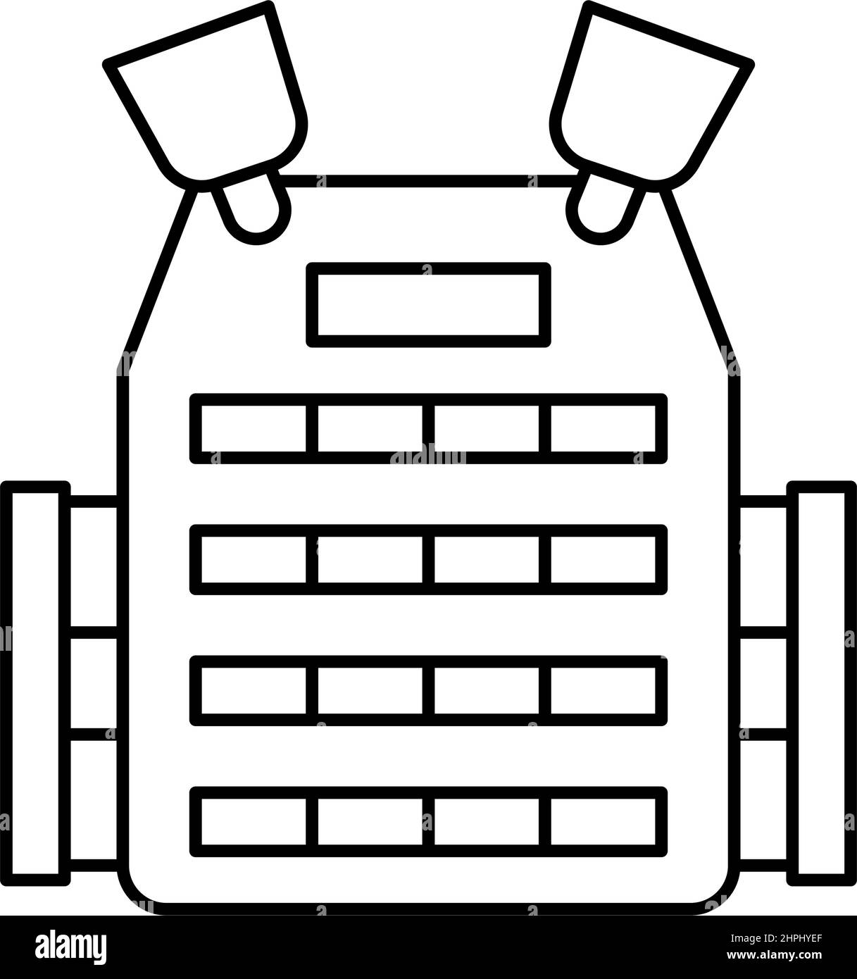 body armor line icon vector illustration Stock Vector Image & Art - Alamy
