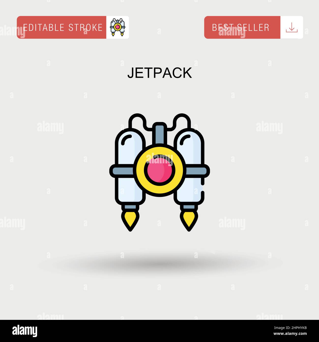 Jetpack Simple vector icon Stock Vector Image & Art - Alamy