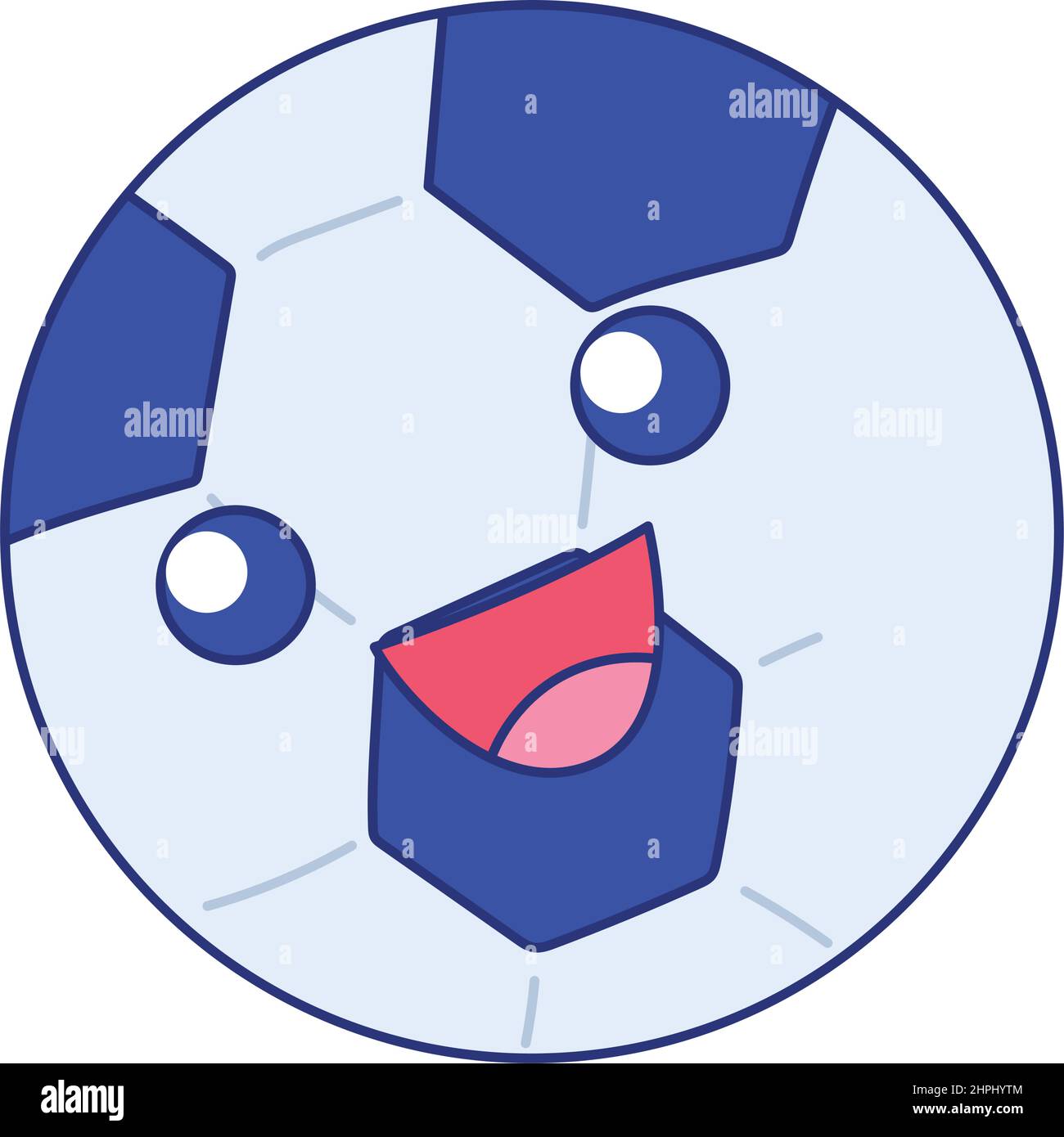 Isolated colored happy soccer ball character Vector Stock Vector Image ...