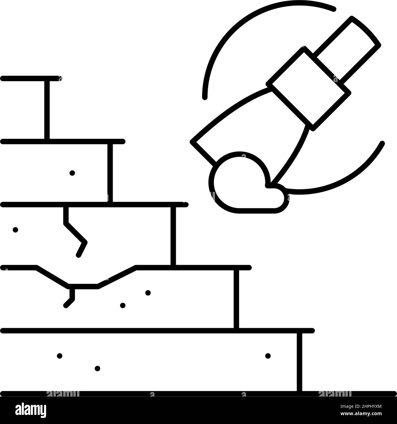 steps repair line icon vector illustration Stock Vector Image & Art - Alamy