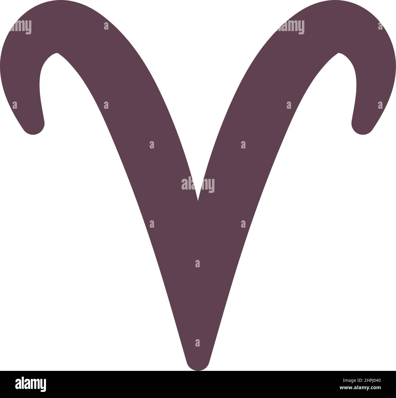 Colored aries zodiac sign letter symbol Vector Stock Vector Image & Art ...