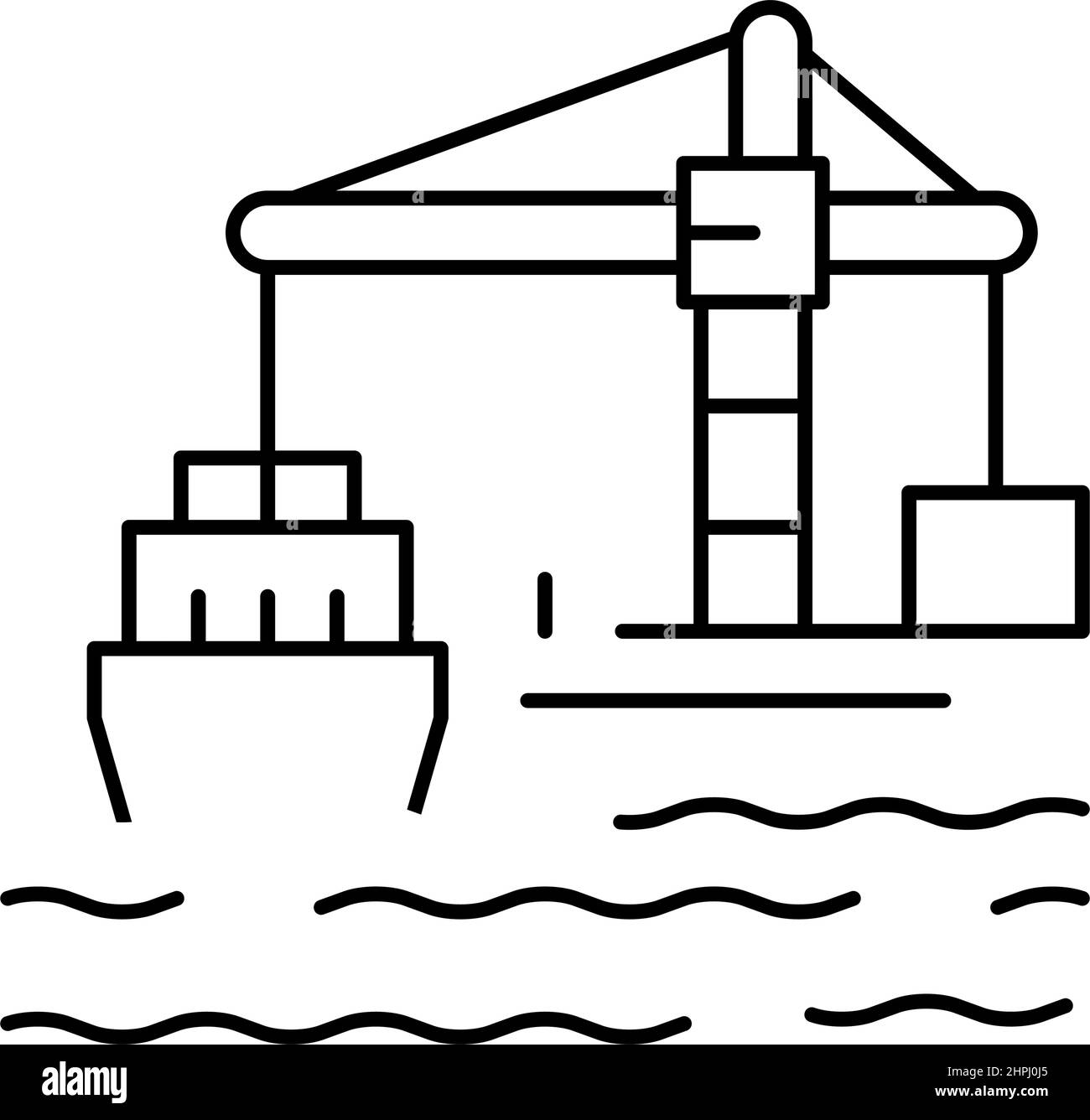 Mooring line port Stock Vector Images - Alamy