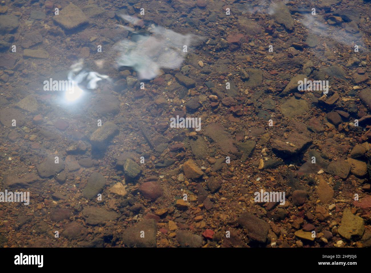 crystal clear water on the lake and transparent Stock Photo - Alamy