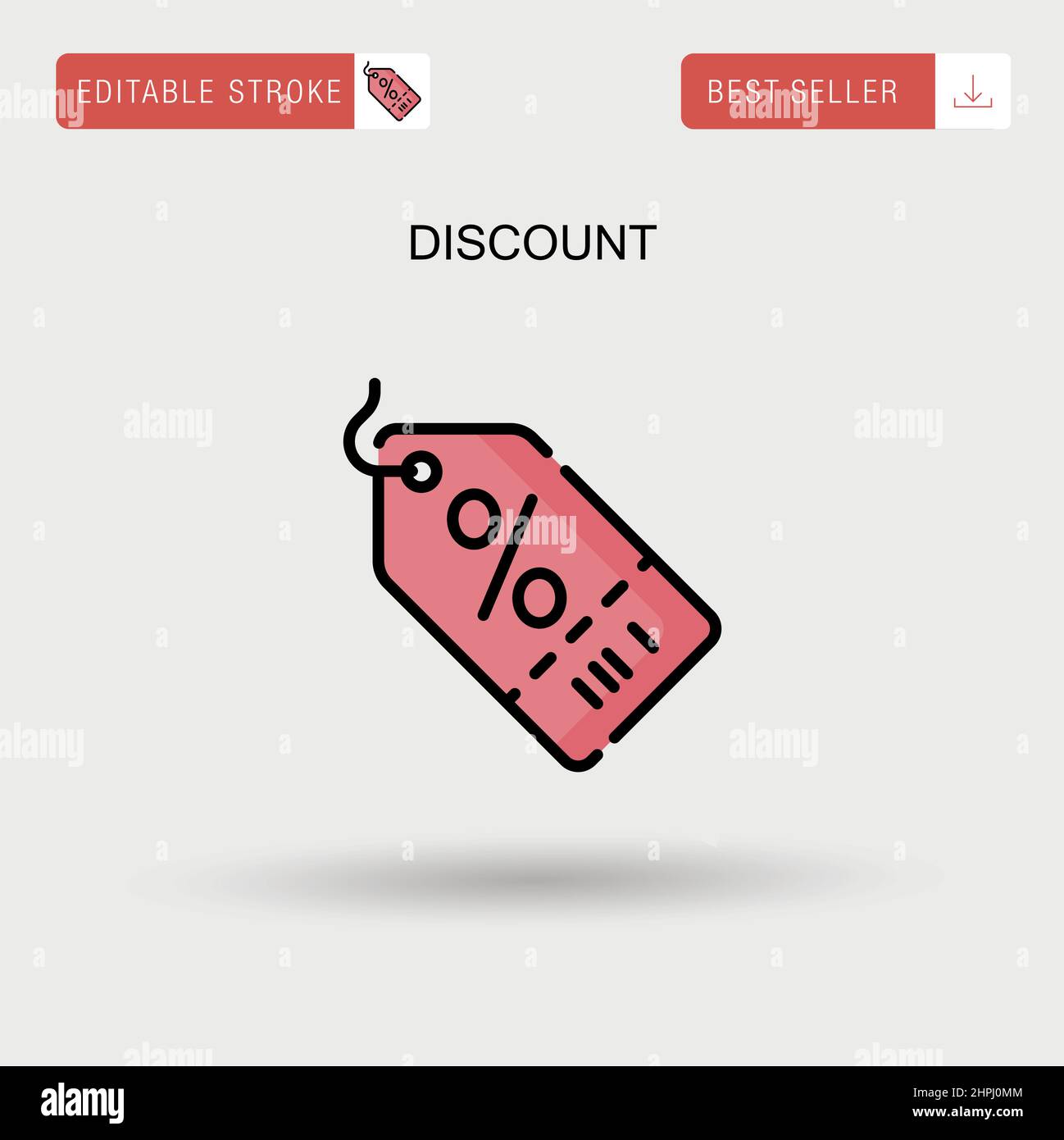 Vector icon concept discount Stock Vector Images - Alamy