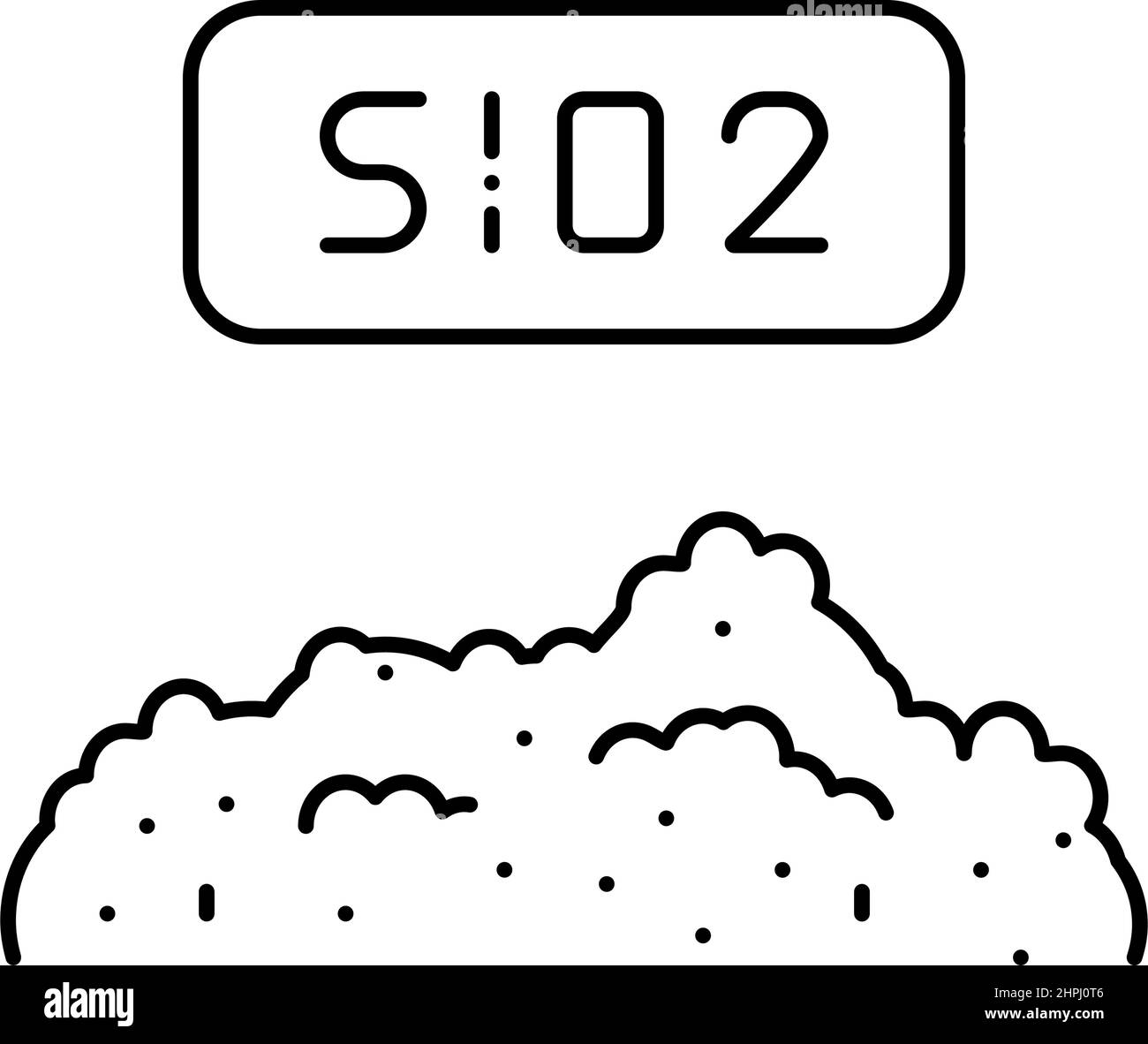 sio2 semiconductor manufacturing line icon vector illustration Stock ...