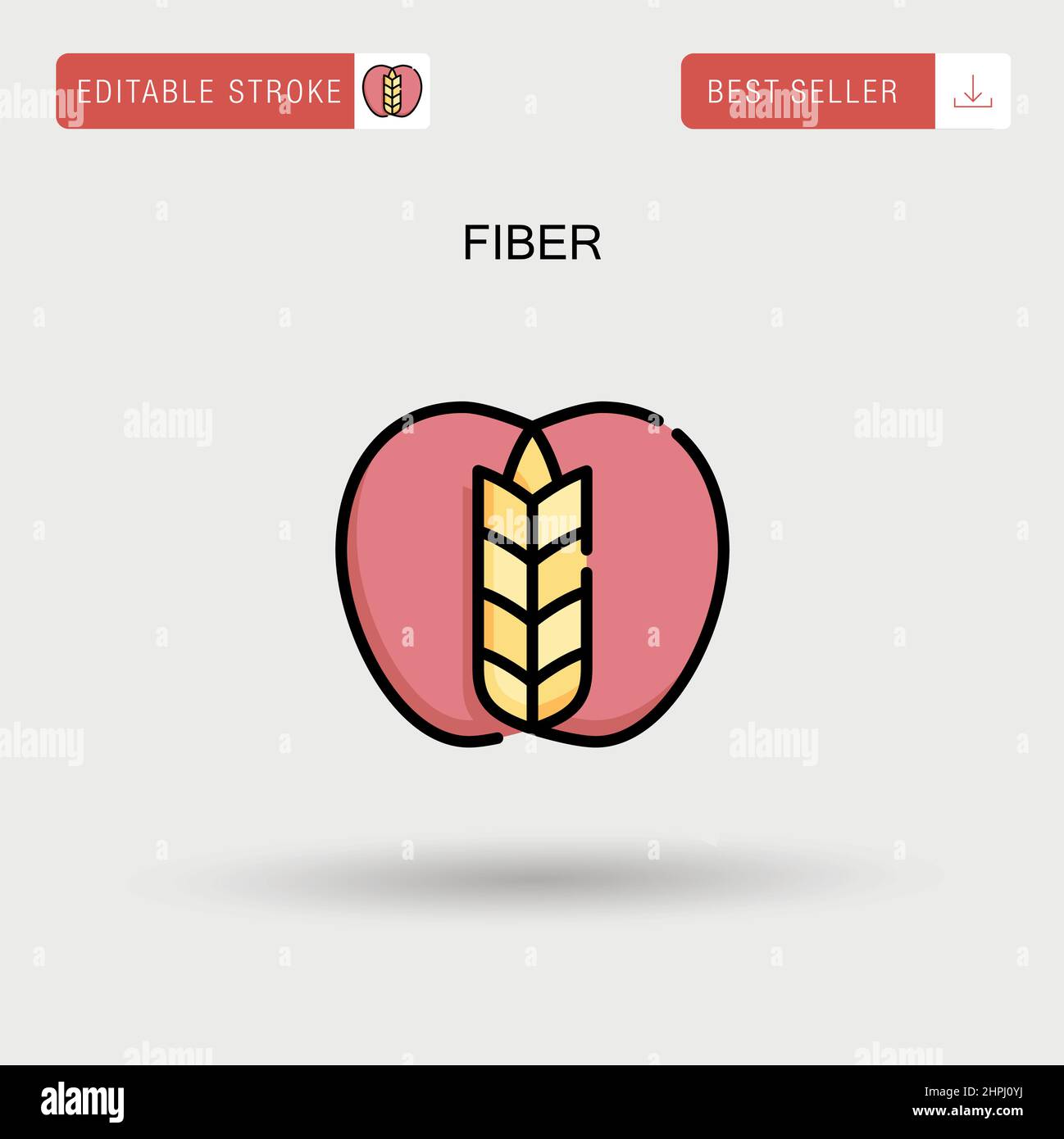Fiber Simple vector icon Stock Vector Image & Art - Alamy