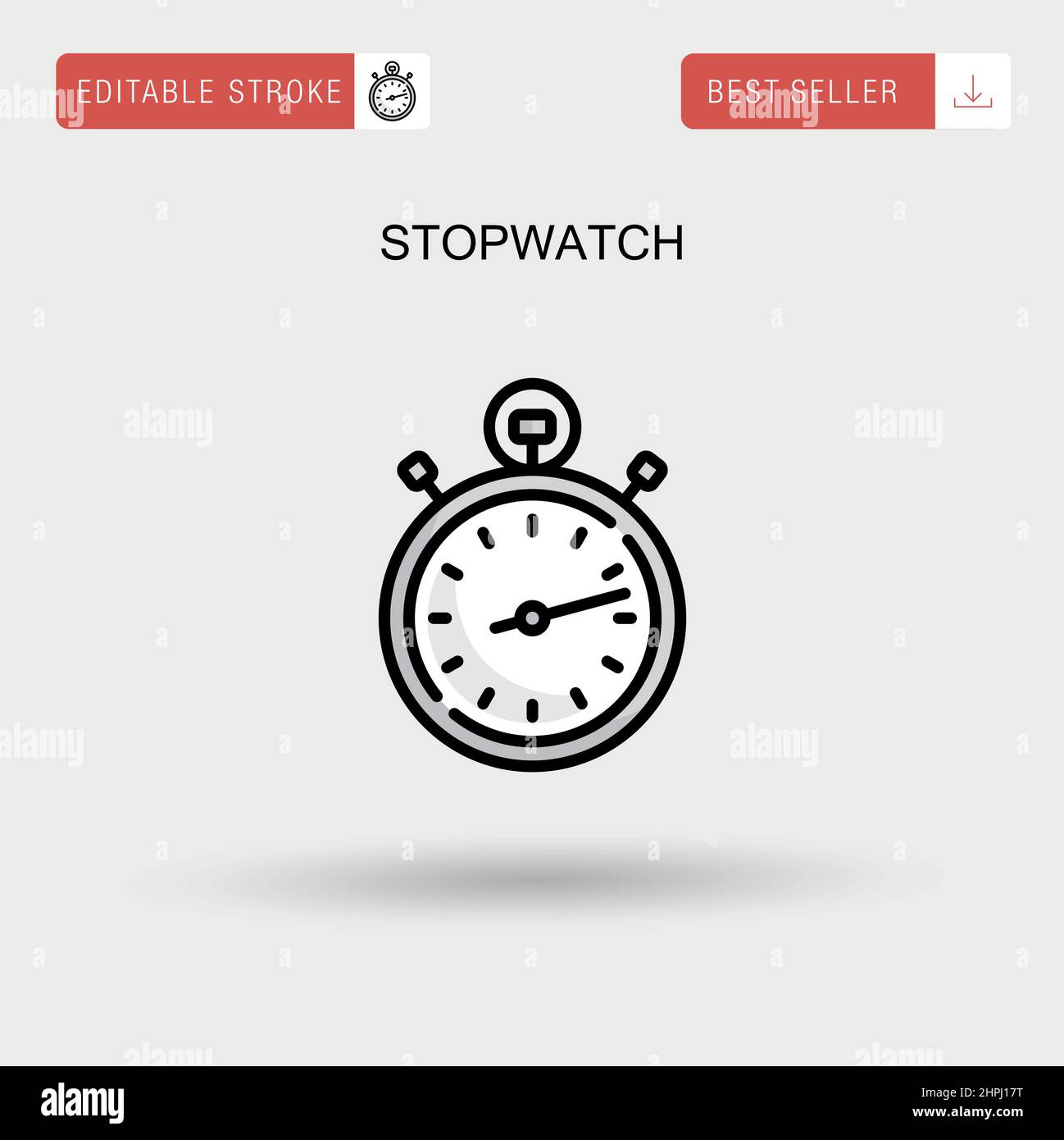Stop clock icon hi-res stock photography and images - Alamy