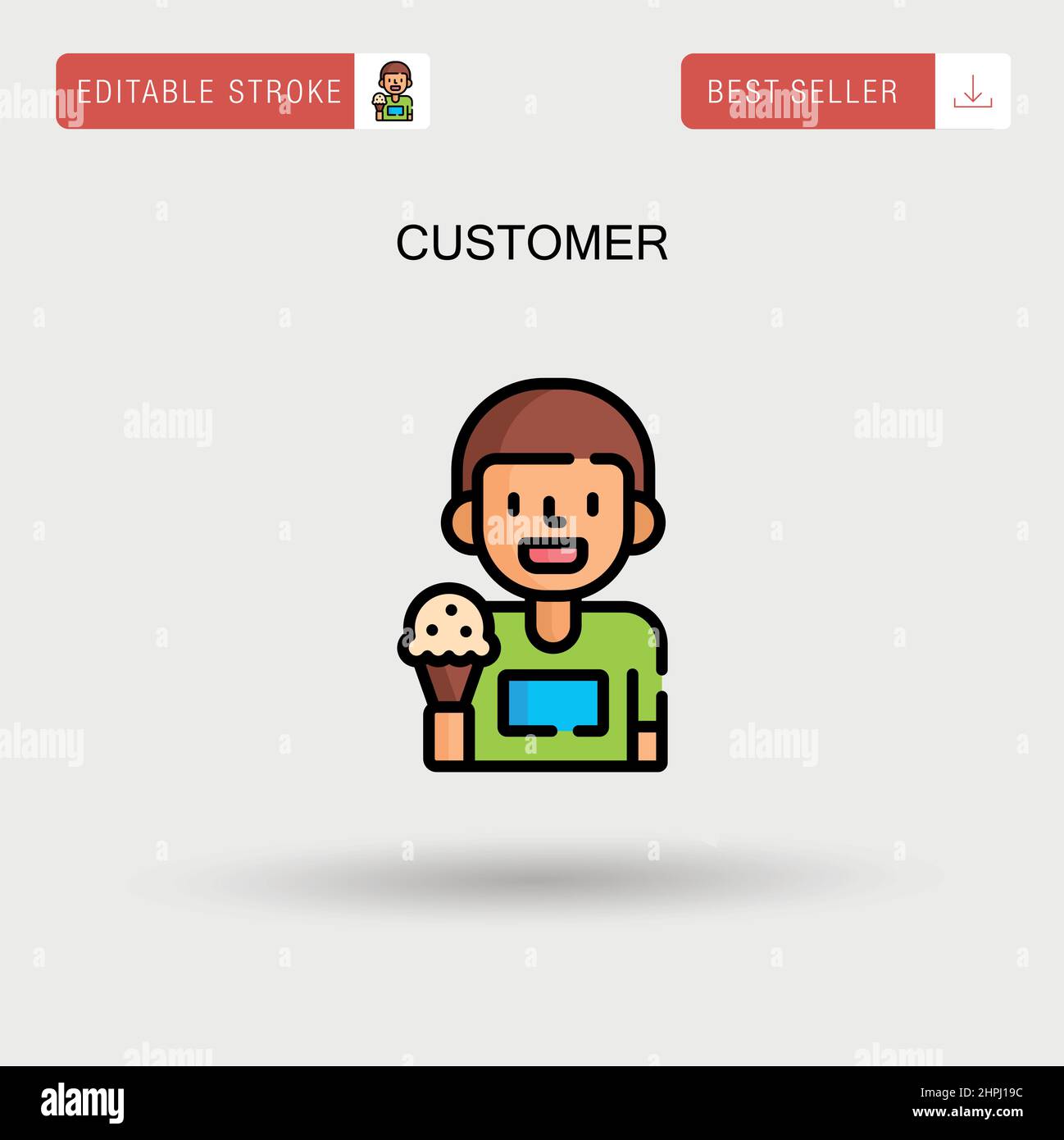 Customer service online icon Stock Vector Images - Alamy