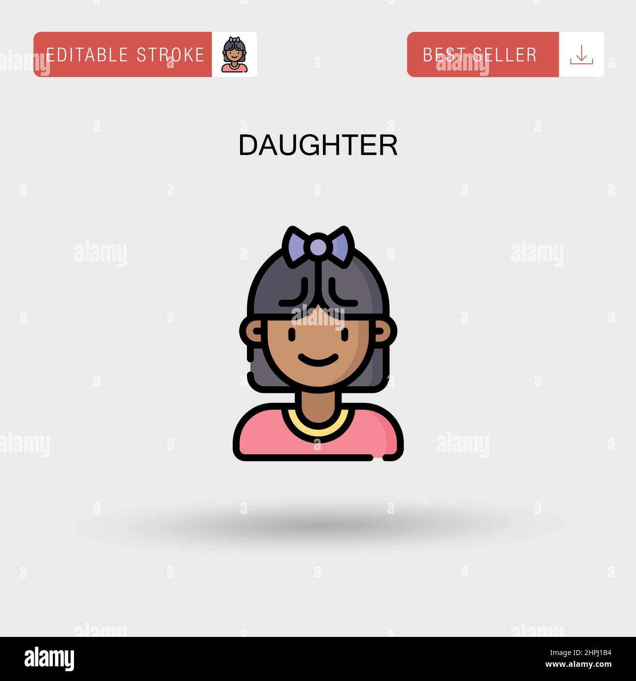 Mother daughter hug Stock Vector Images - Alamy