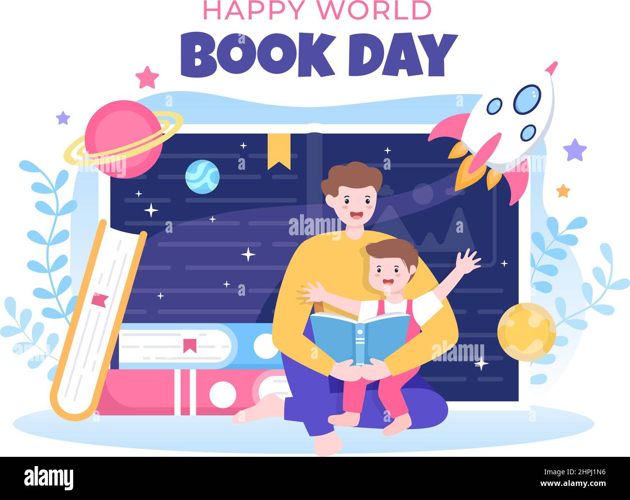 Library Day Cartoon Wallpaper