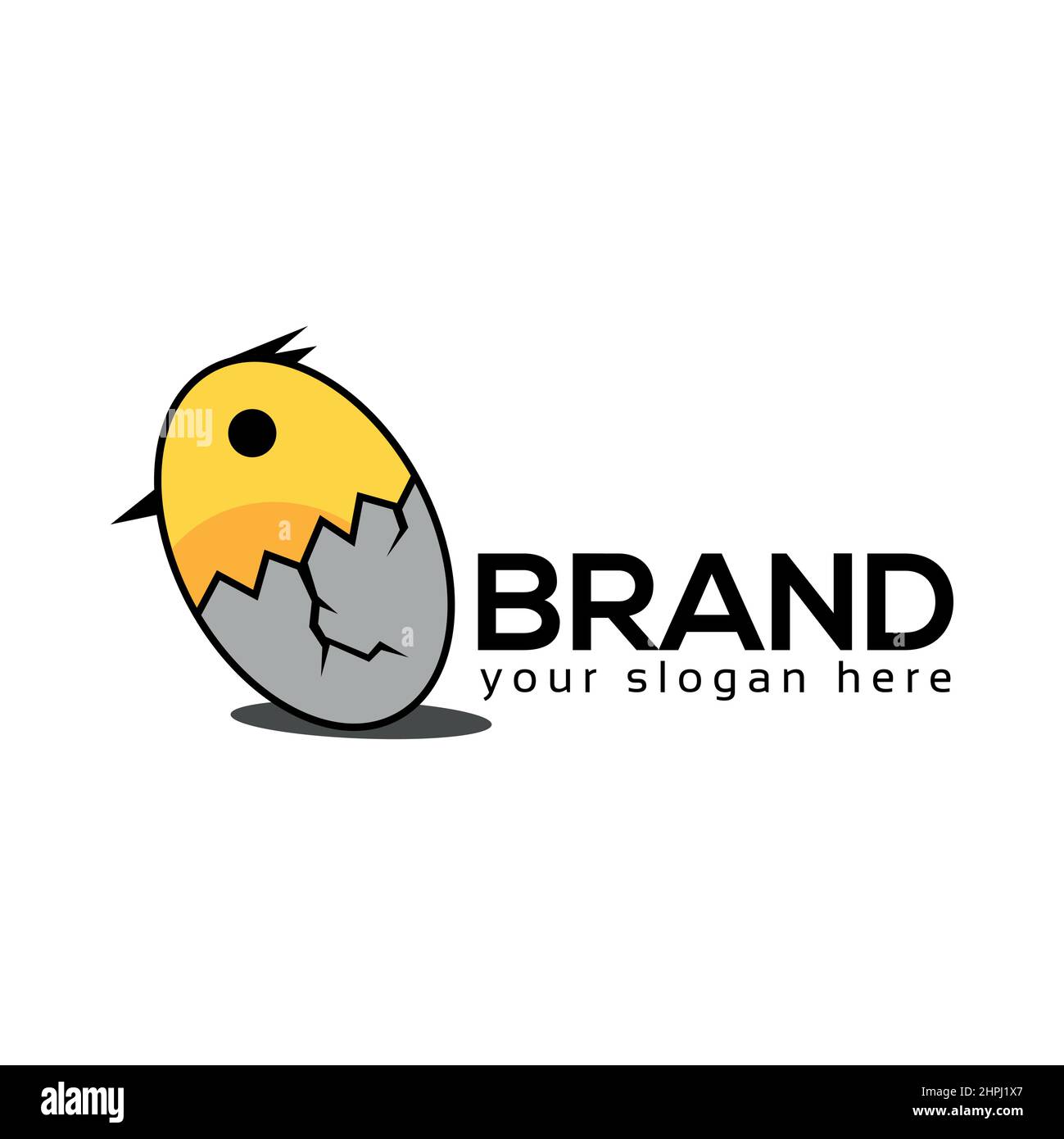 Chicks logo vector. Flat design. Vector Illustration on white ...