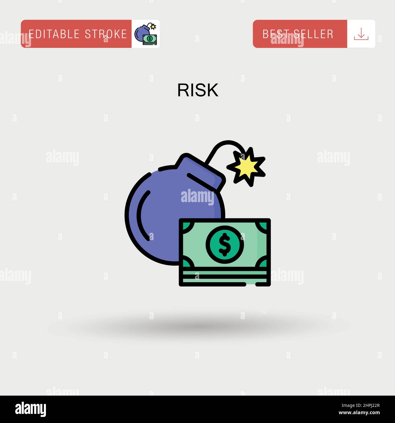 Investment level risk concept Stock Vector Images - Alamy