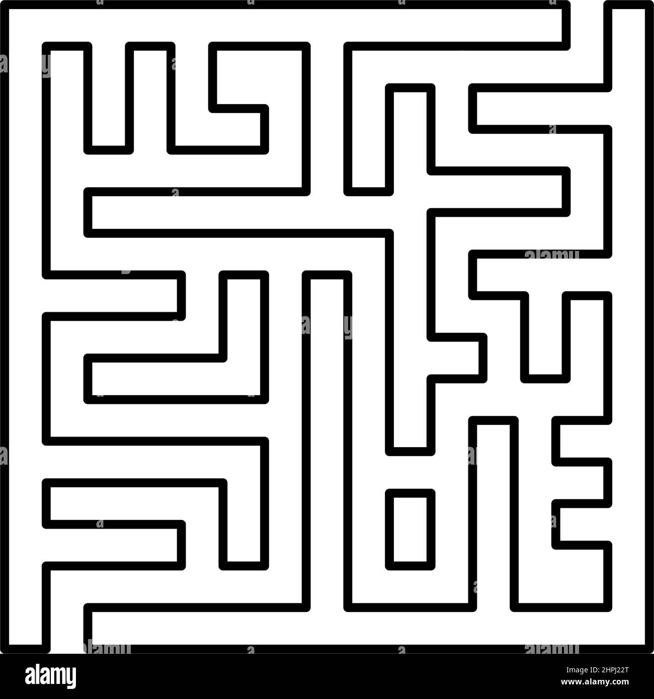 maze labyrinth ancient greece line icon vector illustration Stock ...