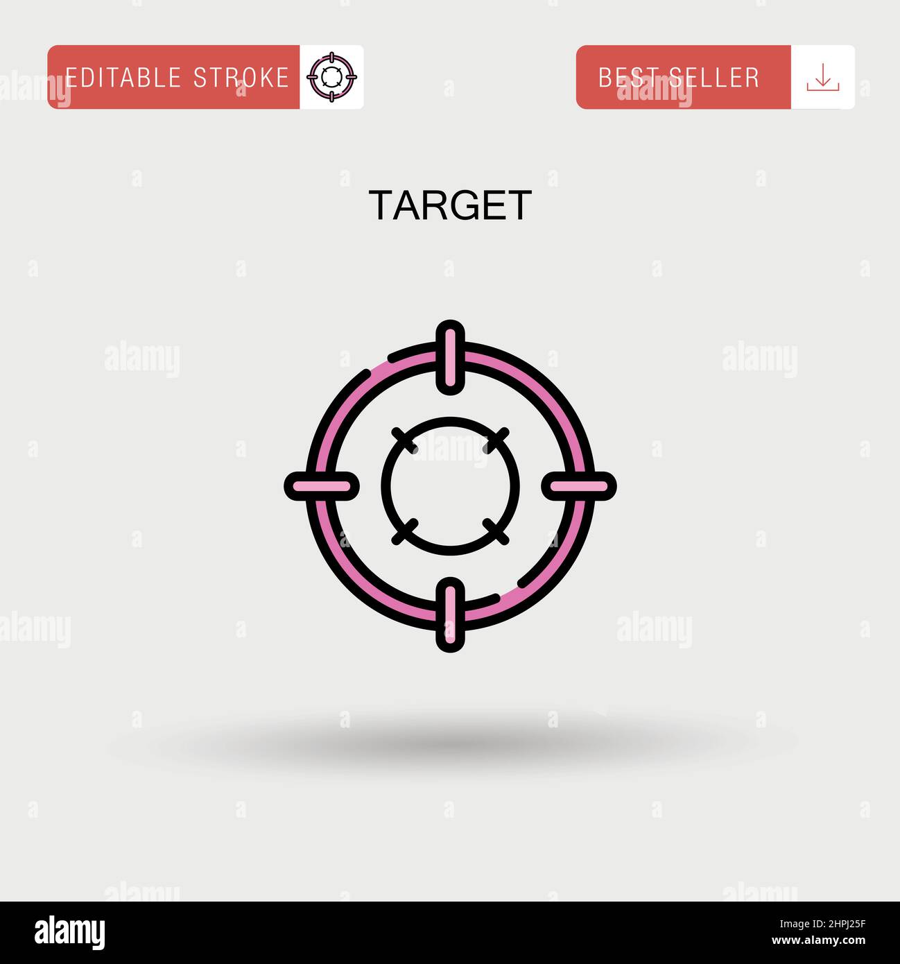 Target Simple vector icon Stock Vector Image & Art - Alamy