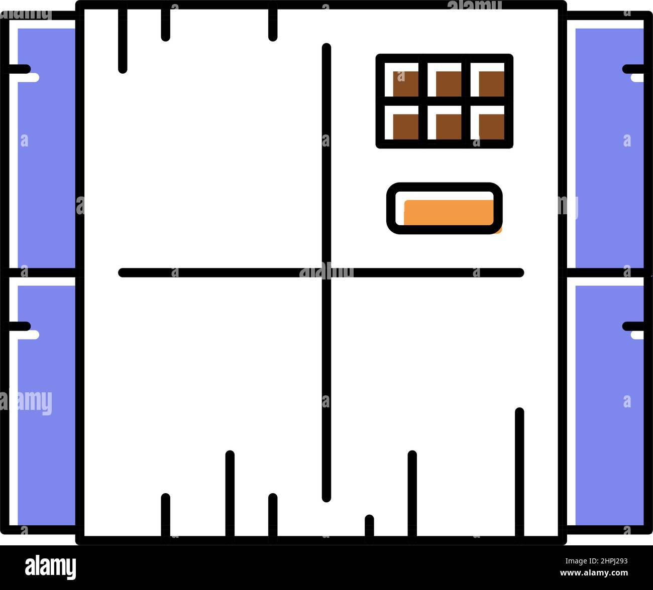 chocolate manufacture tool color icon vector illustration Stock Vector ...