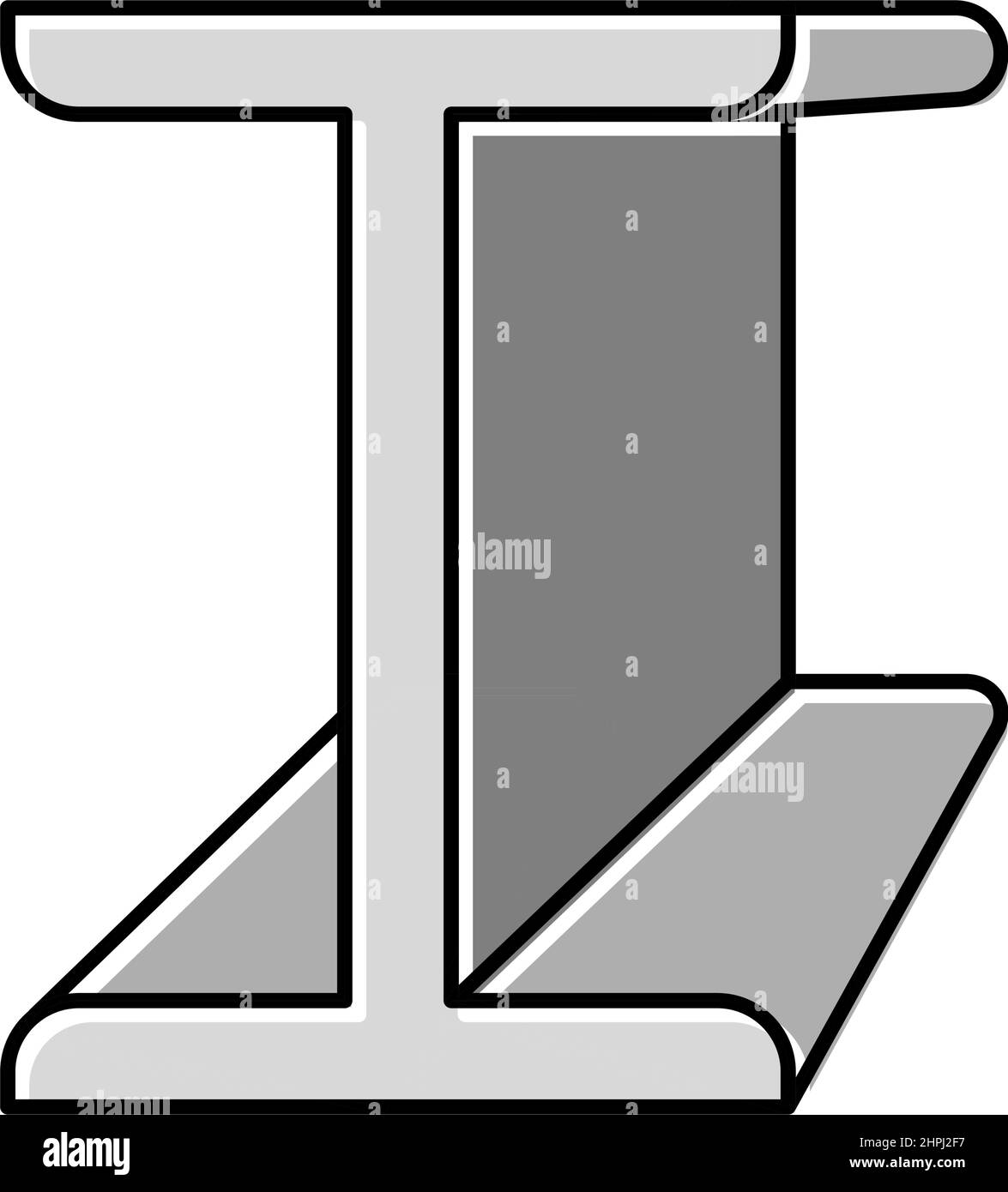 beams metal profile color icon vector illustration Stock Vector Image ...