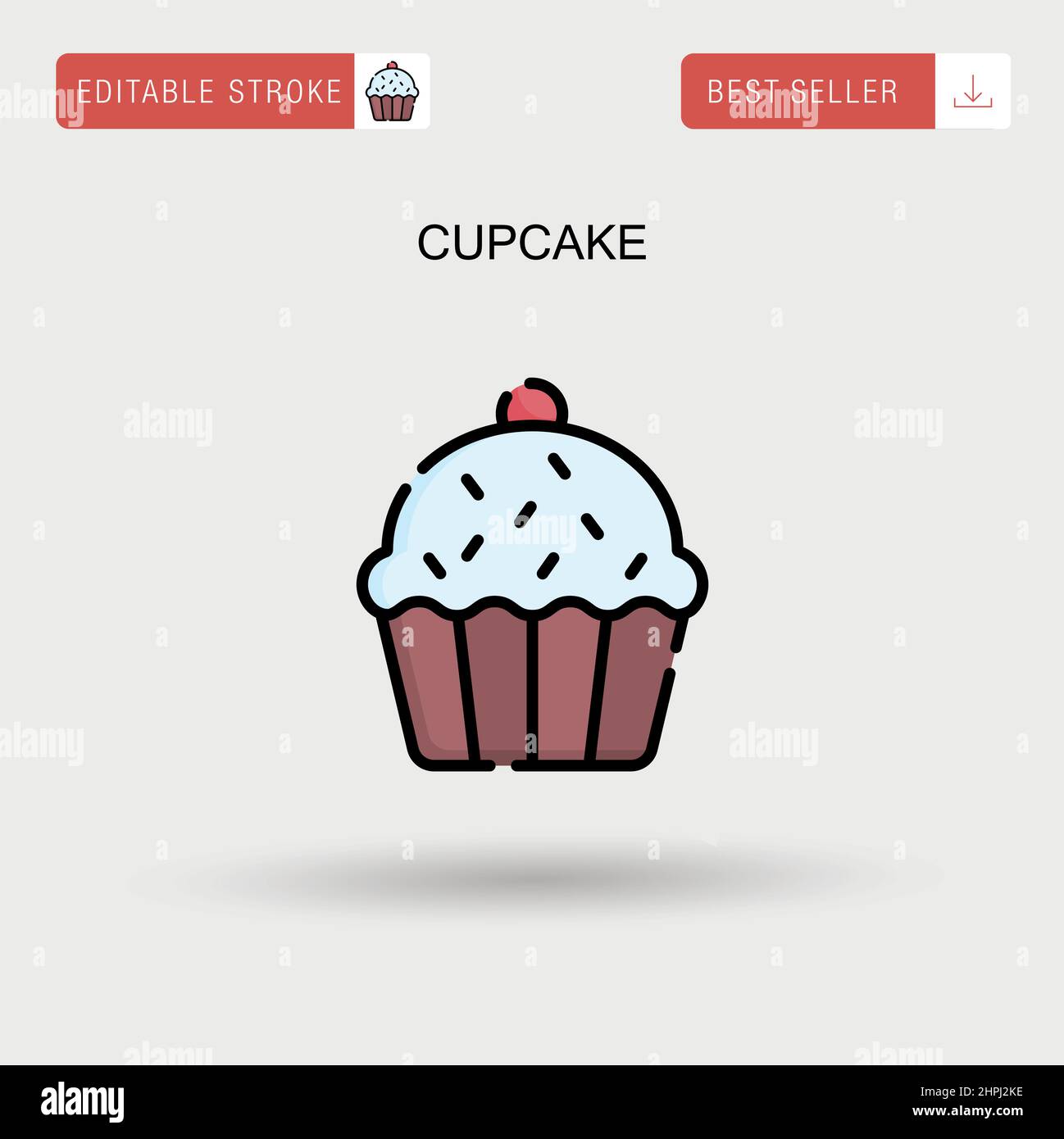Pink blue cupcakes Stock Vector Images - Alamy