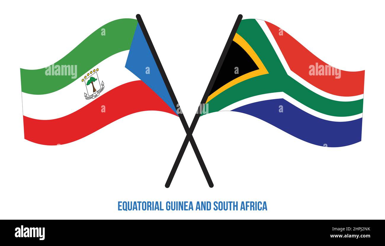 South africa equatorial guinea flag Stock Vector Images - Alamy