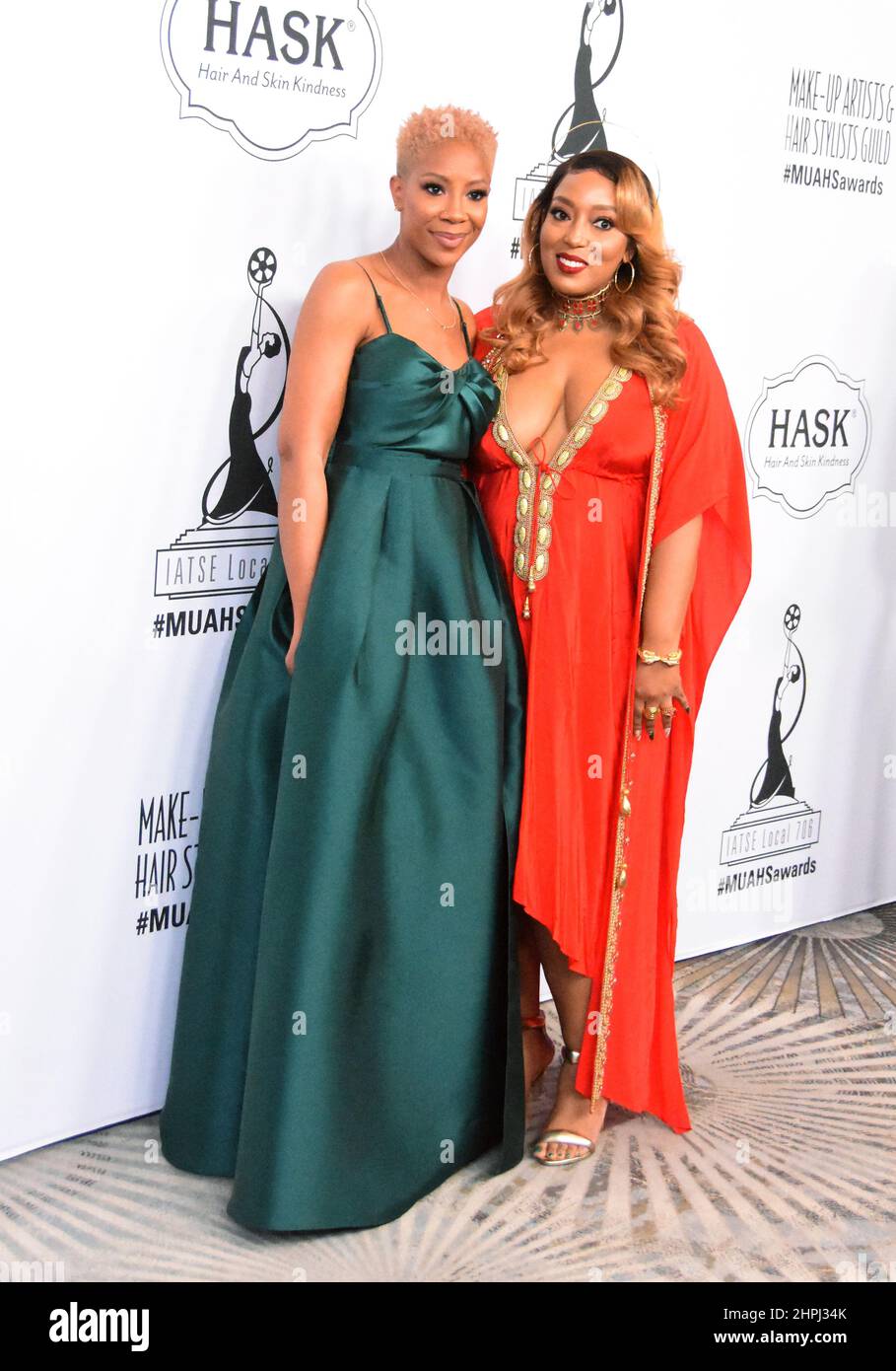 Beverly Hills, California, USA 19th February 2022 Kym Nicole Oubre and ...