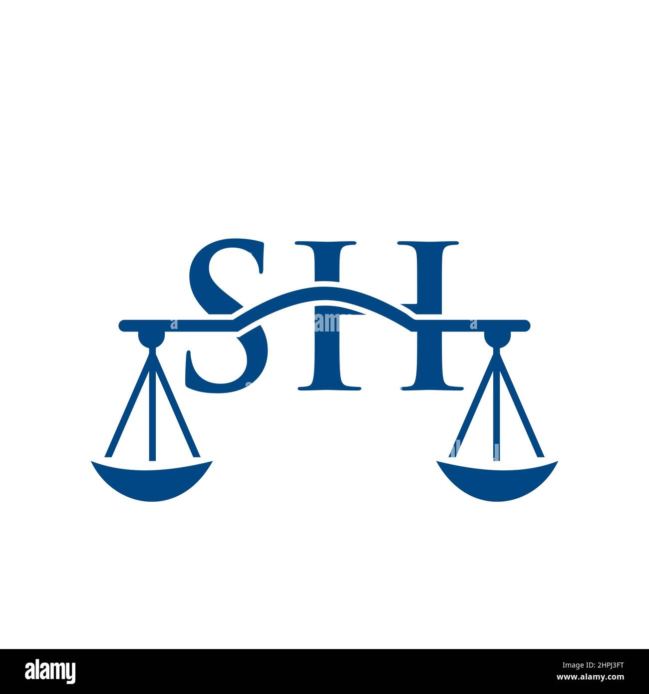Law Firm Letter SH Logo Design. Lawyer, Law Attorney Lawyer Service ...