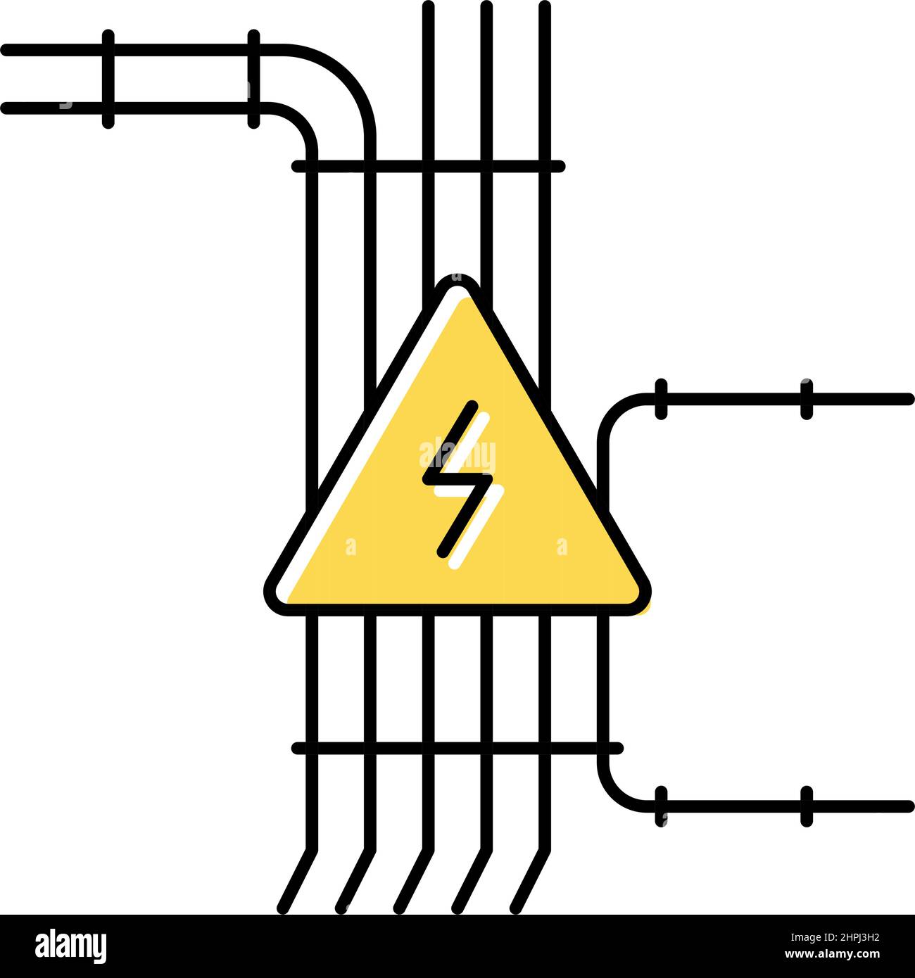 electric wiring color icon vector illustration Stock Vector Image & Art ...