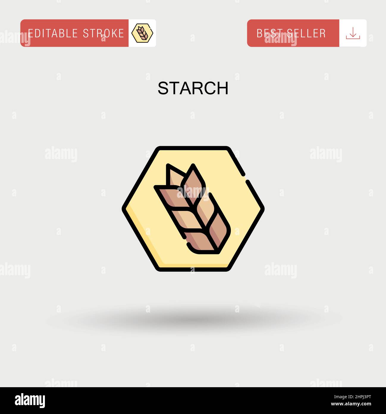 Potato starch Stock Vector Images - Alamy