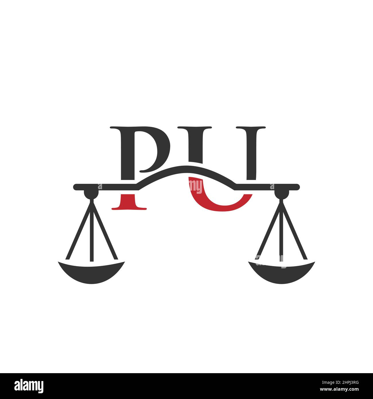 Law Firm Letter PU Logo Design. Lawyer, Law Attorney Lawyer Service ...