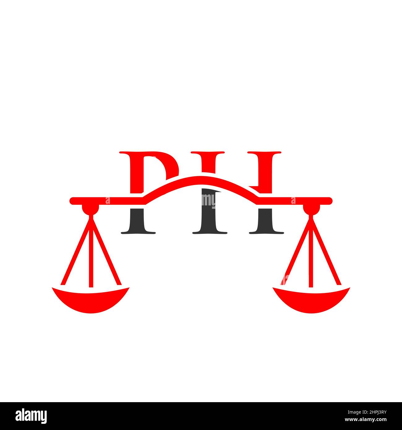 Law Firm Letter PH Logo Design. Lawyer, Law Attorney Lawyer Service ...