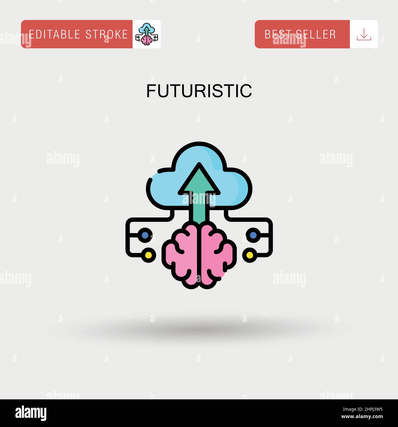 Futuristic Simple vector icon Stock Vector Image & Art - Alamy