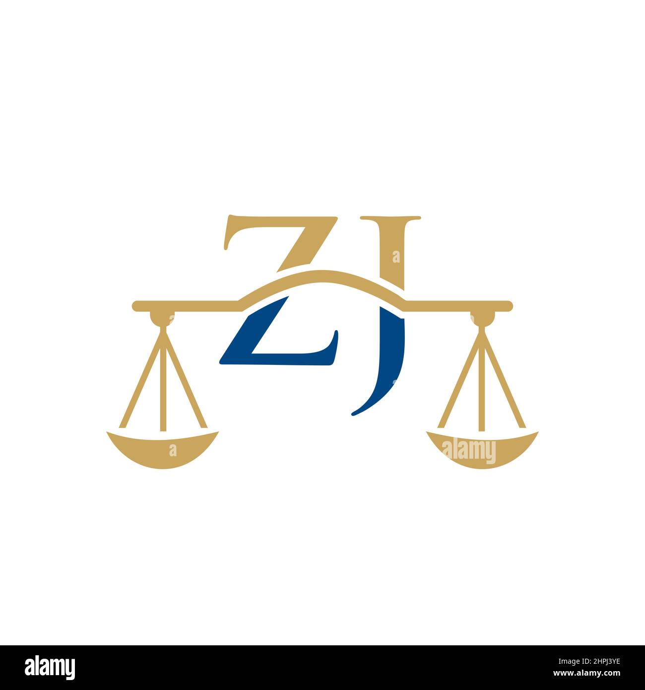 Letter zj logo hi-res stock photography and images - Alamy