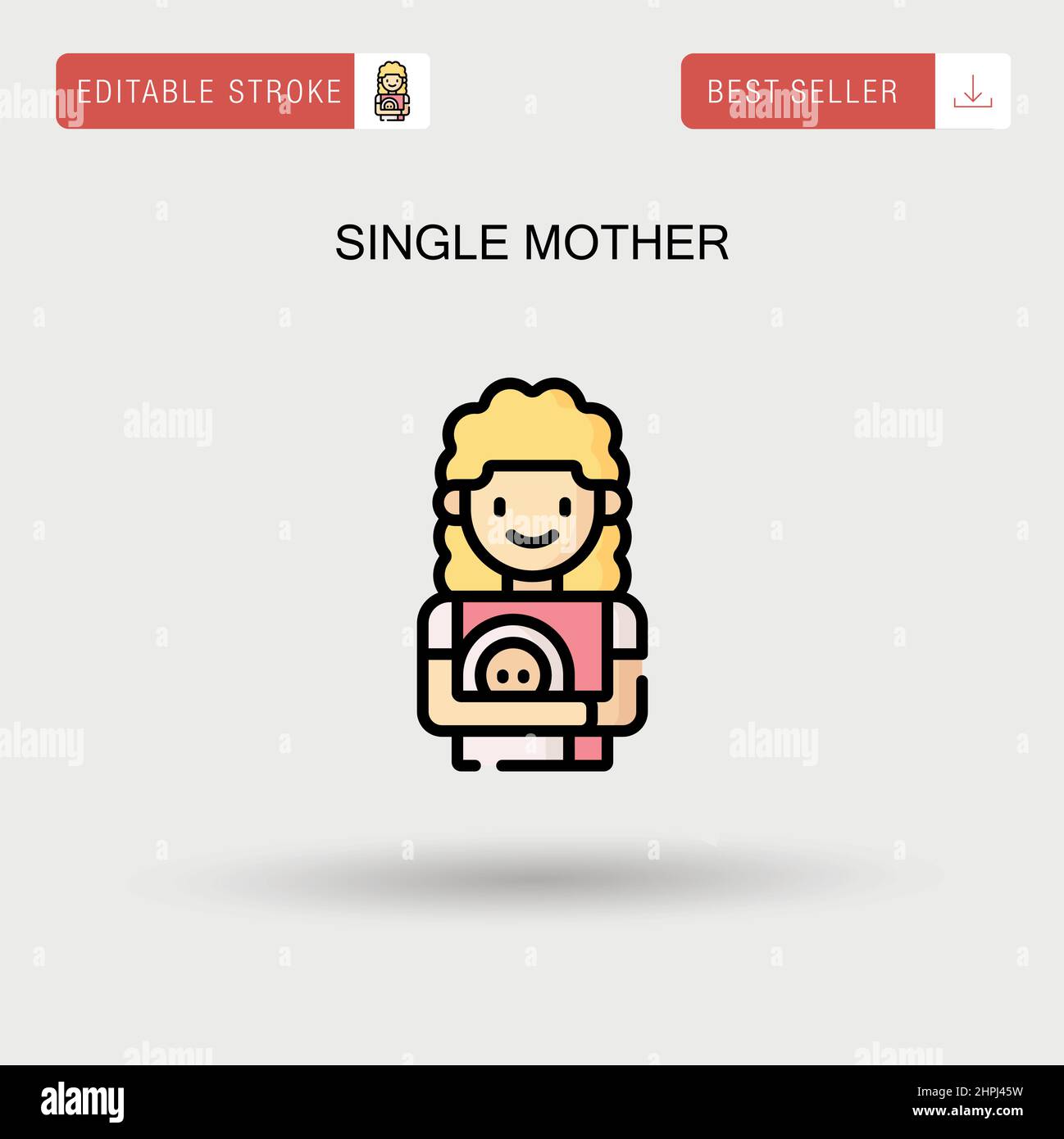 One single female people Stock Vector Images - Alamy