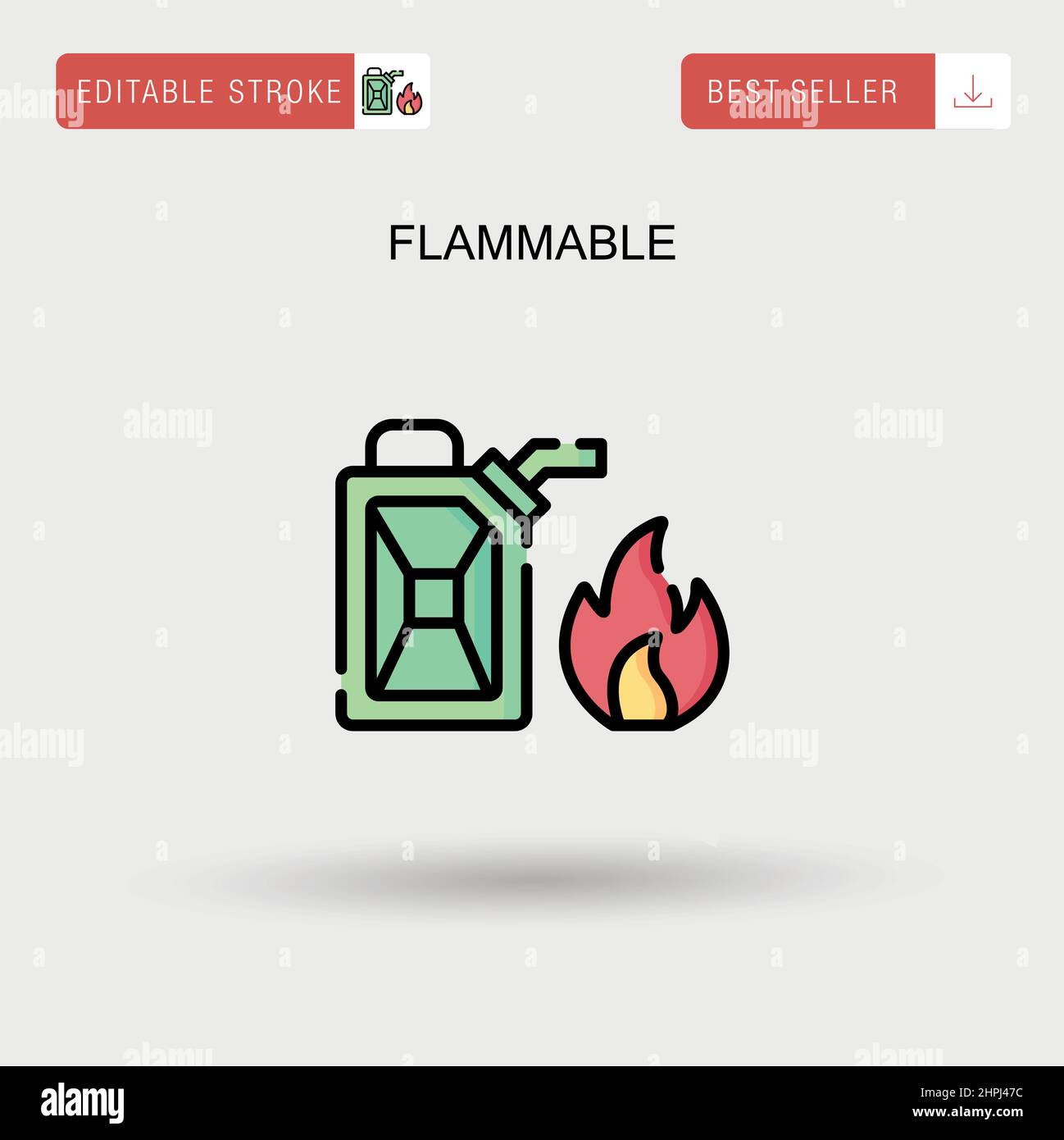Warning flammable material symbol hi-res stock photography and images ...